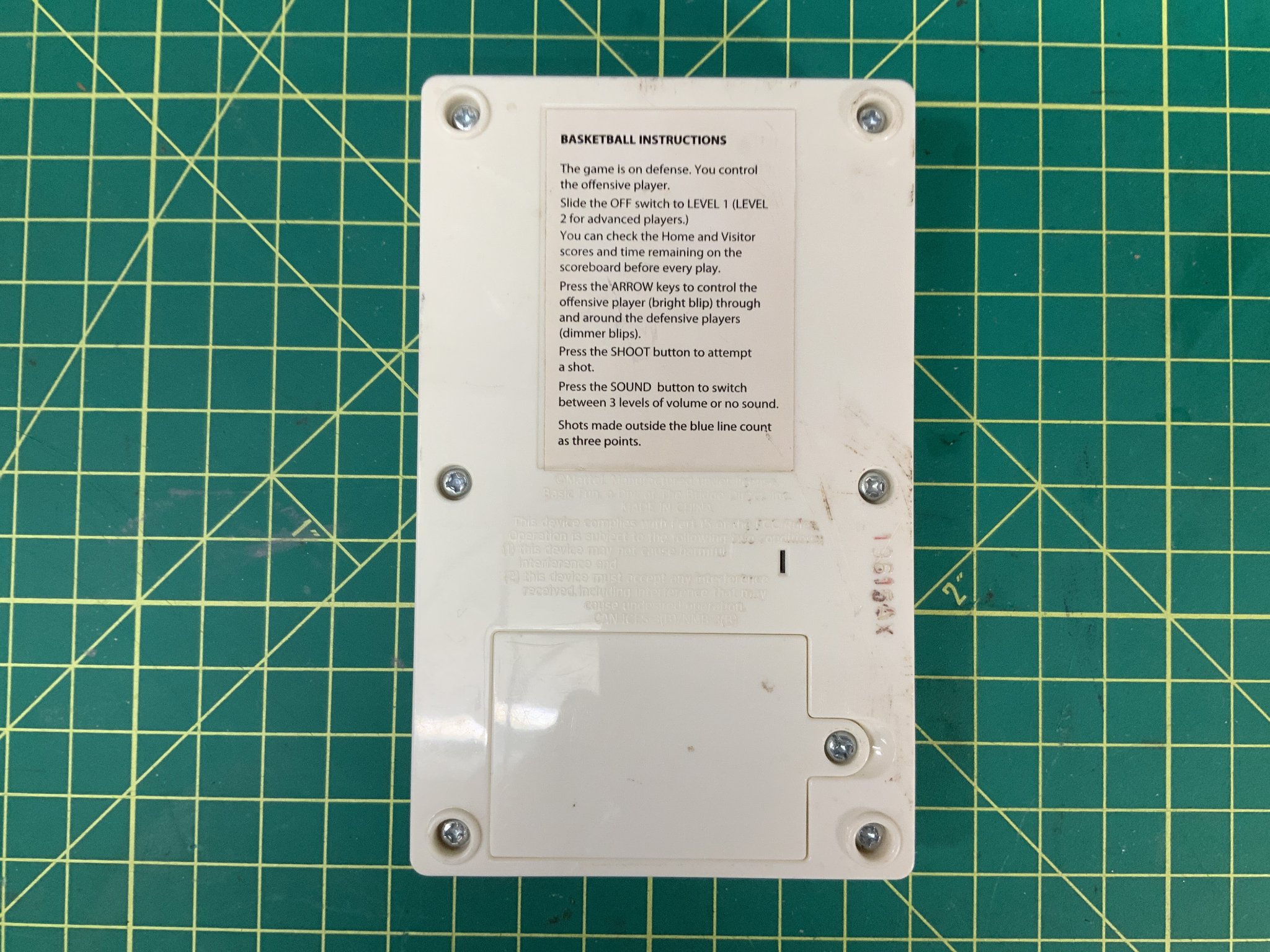 Mattel Electronic Basketball - Gaming - Handheld Computer Museum