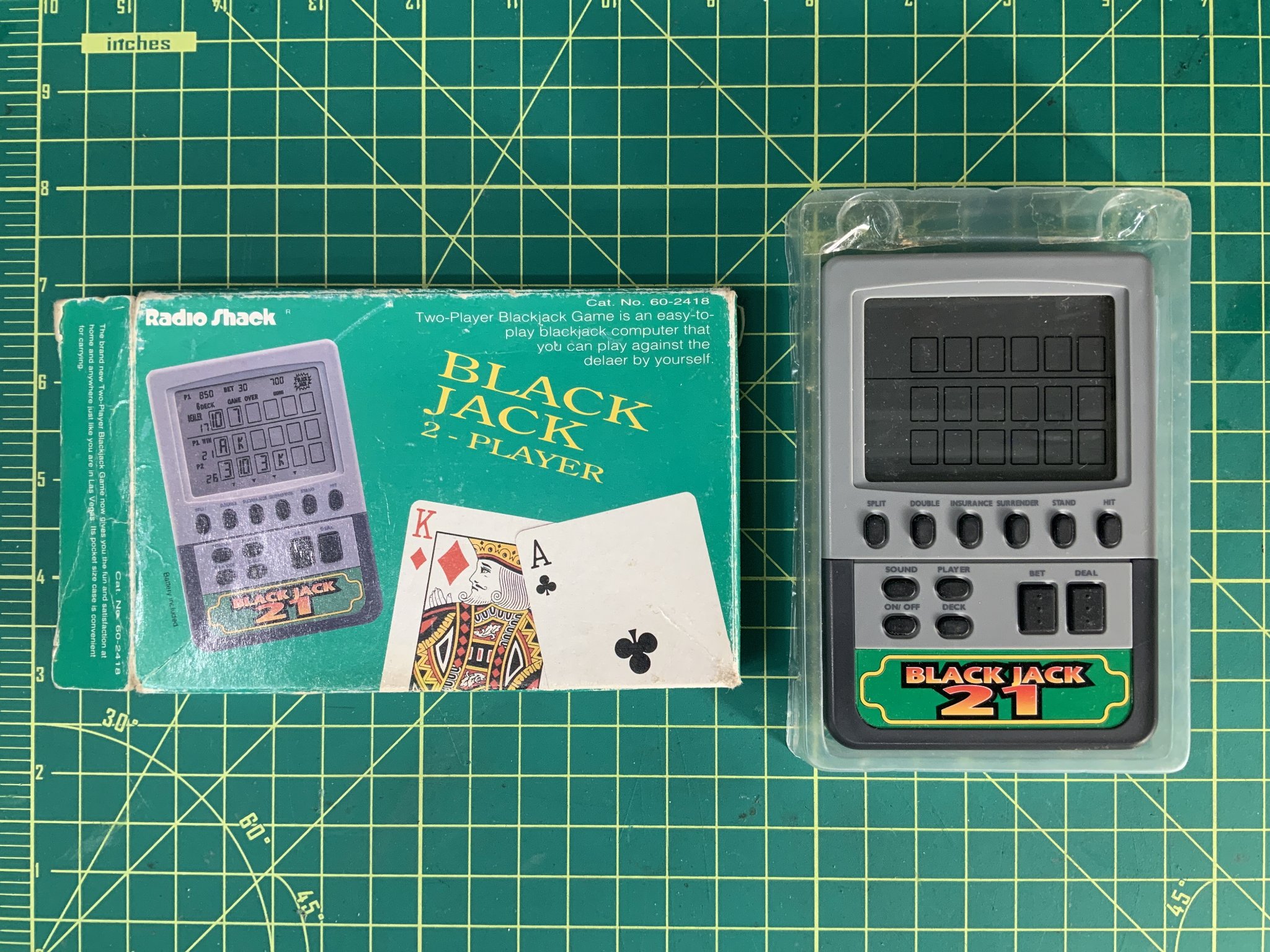 Radio Shack Black Jack 2-Player 60-2418 - Gaming - Handheld Computer Museum